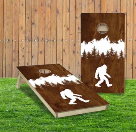 Sasquatch Bigfoot Cornhole Boards | Triangle Lawn Games