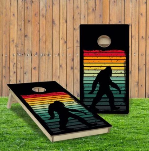Sasquatch Bigfoot Cornhole Boards | Triangle Lawn Games