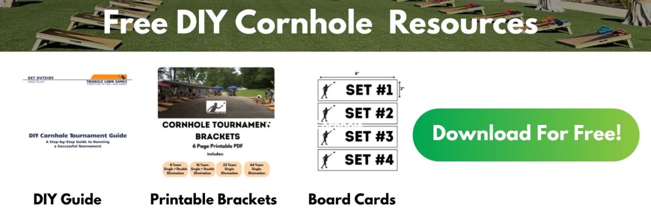 Free Cornhole Tournament Printable Brackets | Triangle Lawn Games